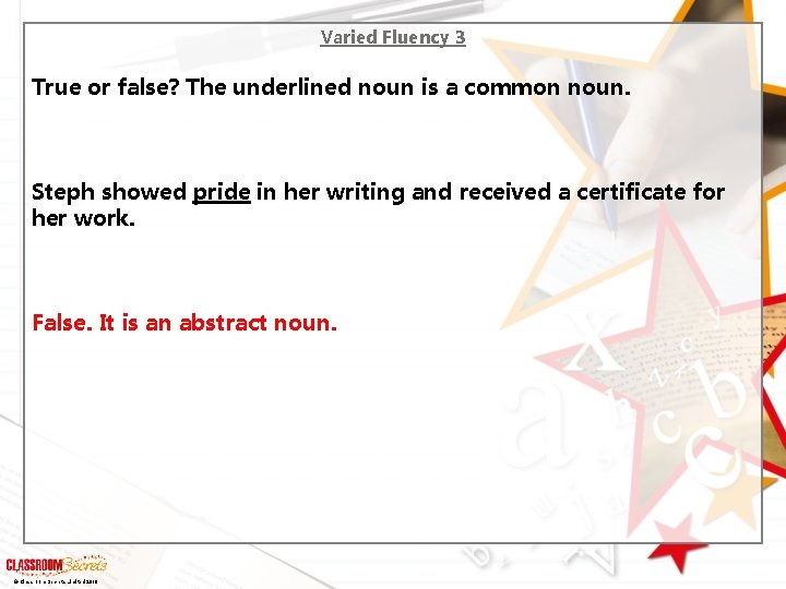 Year 3 Summer Block 1 Nouns Using Different