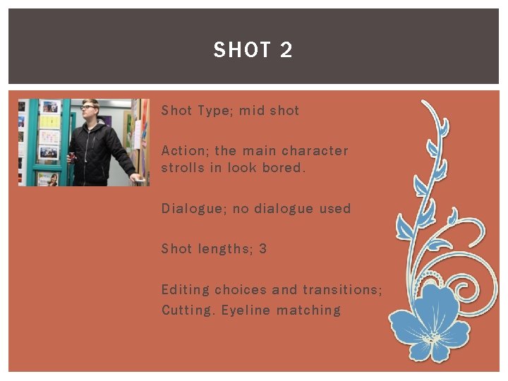 STORY BOARD Mitchell Waters SHOT 1 Shot Type
