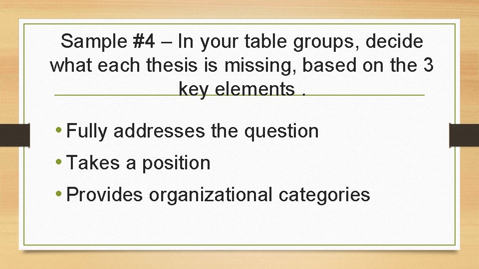 World History Writing Workshop 1 Thesis Claim Statements