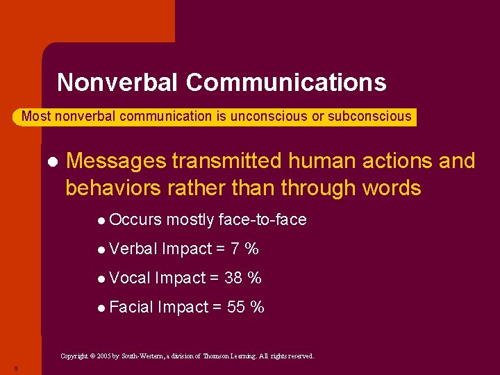 Chapter 17 Communication Communication l In todays turbulent