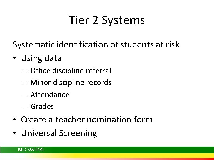 GroupBased Interventions for Tier 2 An Overview of