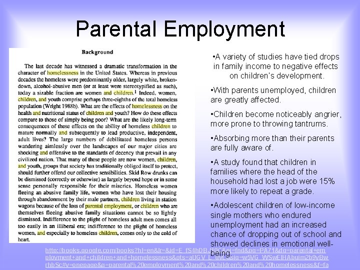 Homelessness Lisa Marie Amabile EDU 365 Professor Spatt