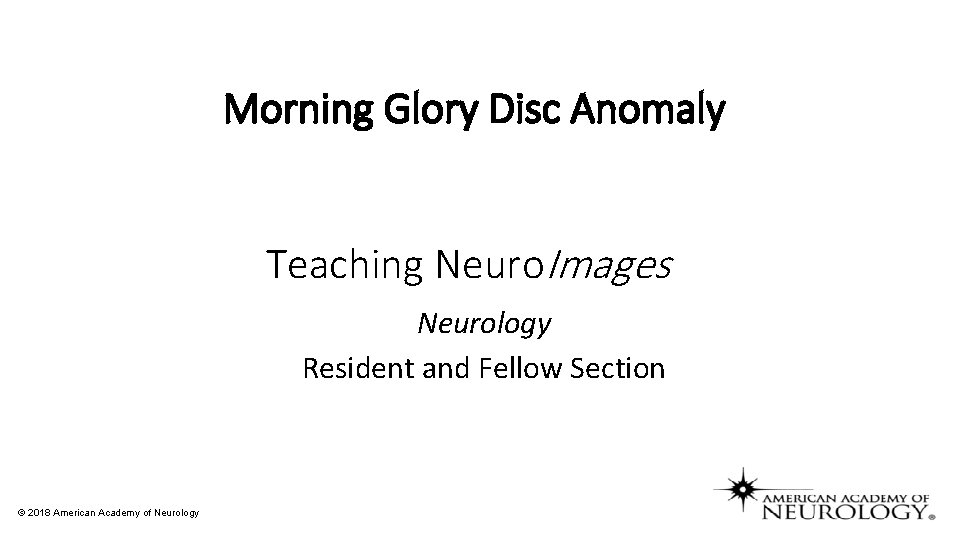 Morning Glory Disc Anomaly Teaching Neuro Images Neurology