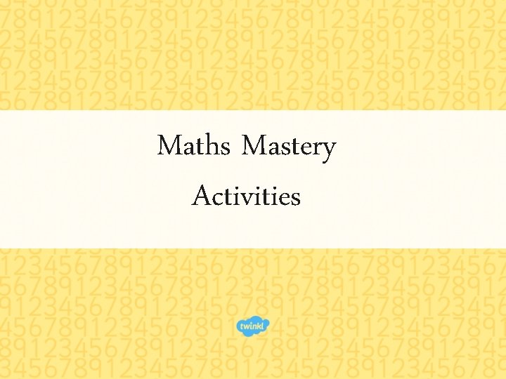 Maths Mastery Activities How many different ways can