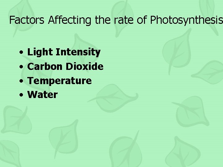 Photosynthesis Chapter 8 Photosynthesis Photosynthesis is the process