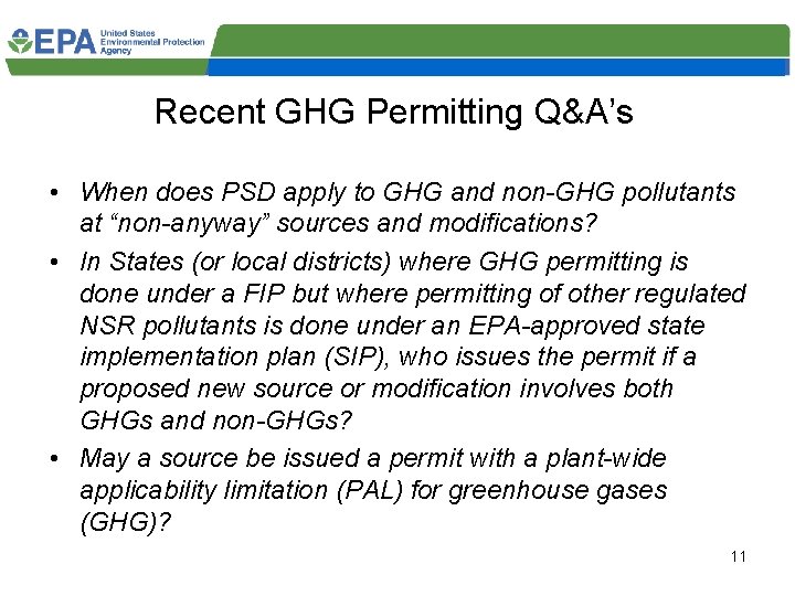 Greenhouse Gas Permitting One Year After the Tailoring