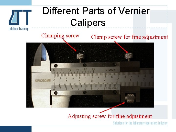 Laboratory Calibration Week 7 Vernier Callipers Last Week