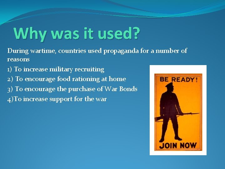 Propaganda WWI What is propaganda Definition The spreading
