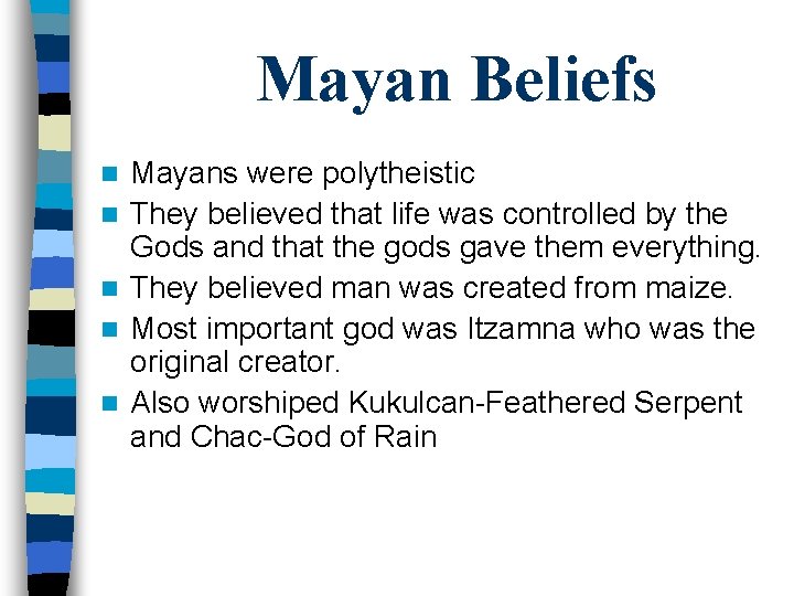 ANCIENT NATIVES OF LATIN AMERICA MAYAN AZTEC AND
