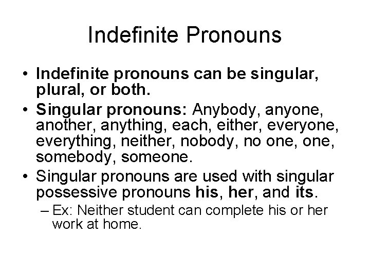 Pronouns 2 nd part of speech Definition Pronouns