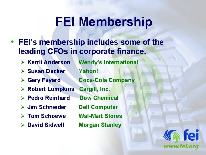 XBRL FEI What Why and How Colleen SaytherCunningham