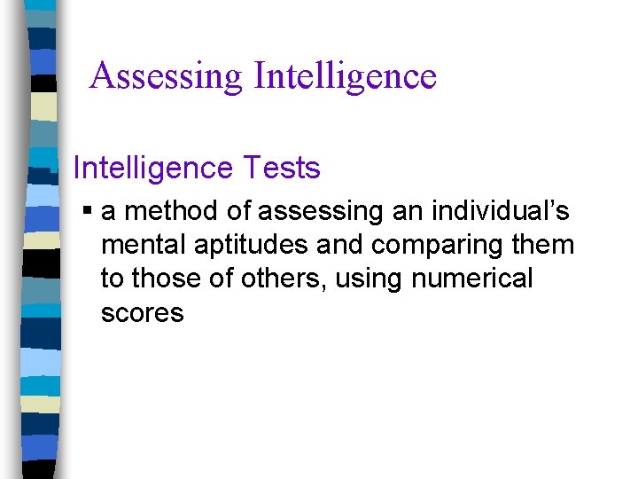 What is Intelligence Intelligence ability to learn from