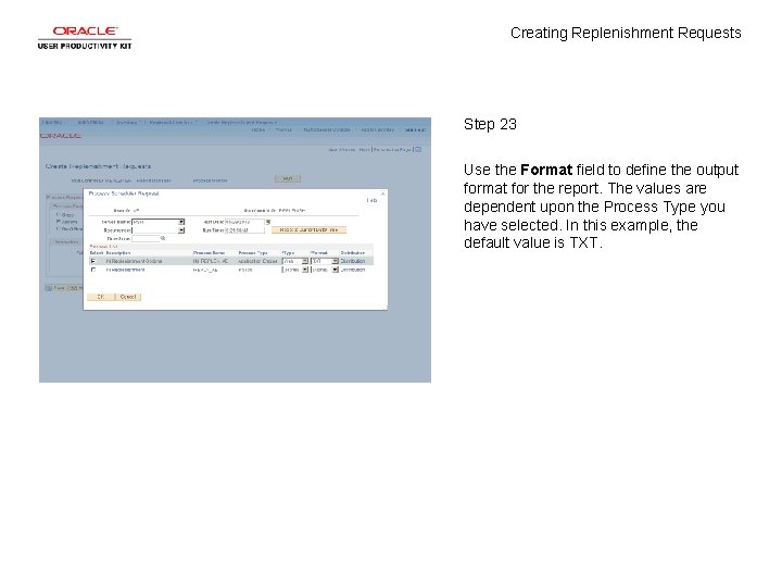 Creating Replenishment Requests Concept Creating Replenishment Requests Creating