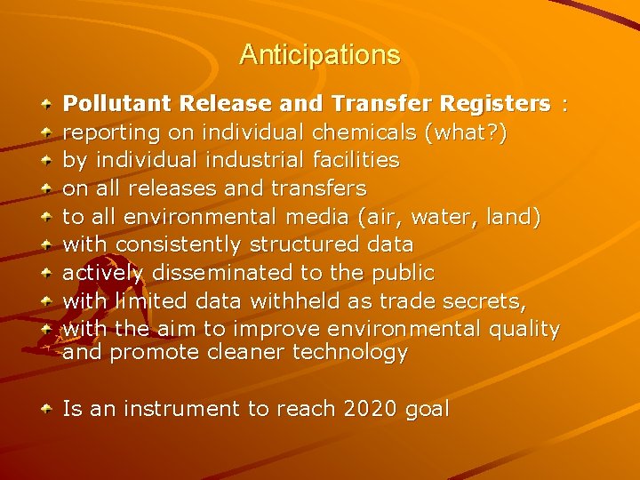 Building a SAICM pilot national pollutant register in