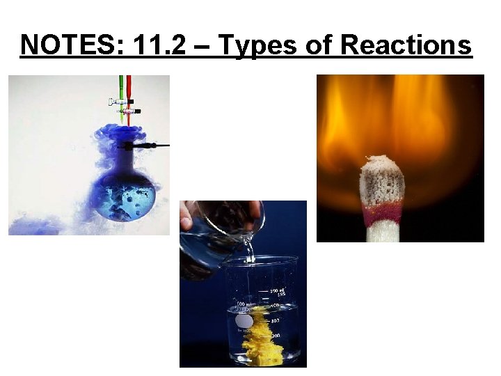 NOTES 11 2 Types of Reactions Types of