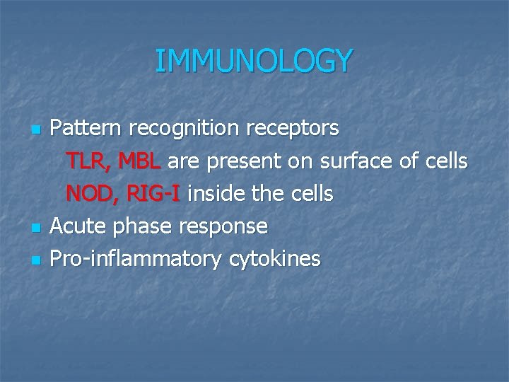 Introduction of Immunology CLINICAL APPLICATIONS OF IMMUNOLOGY 1