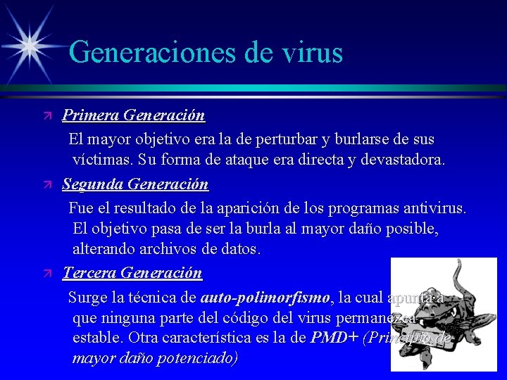 Virus Informtico Qu es un virus Es un