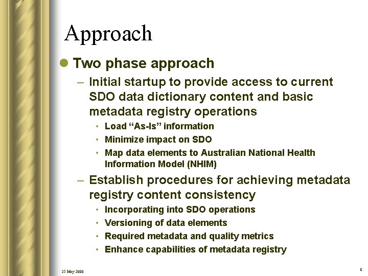 United States Health Information Knowledgebase USHIK Metadata Registry