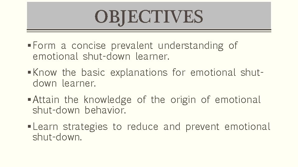 EMOTIONAL SHUTDOWN LEARNER Vesna Sok CD 85 ECD