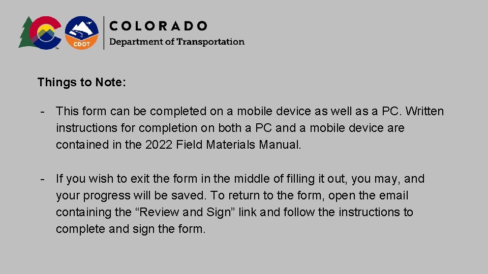 Tutorial for Completing CDOT Form 473474 Using Adobe