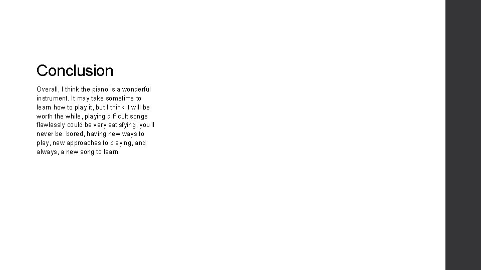 Piano By Javan Junatas Introduction The topic I