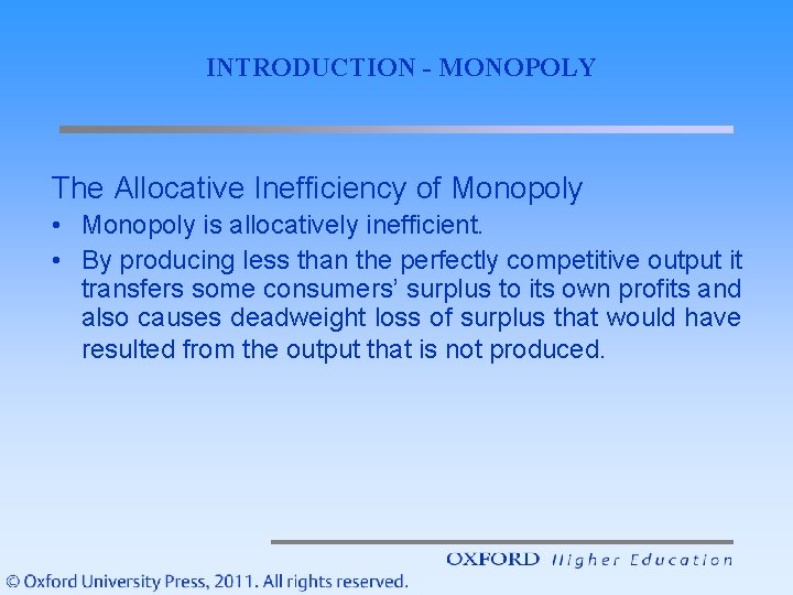 Monopoly Chapter 8 LIPSEY CHRYSTAL ECONOMICS 12 e