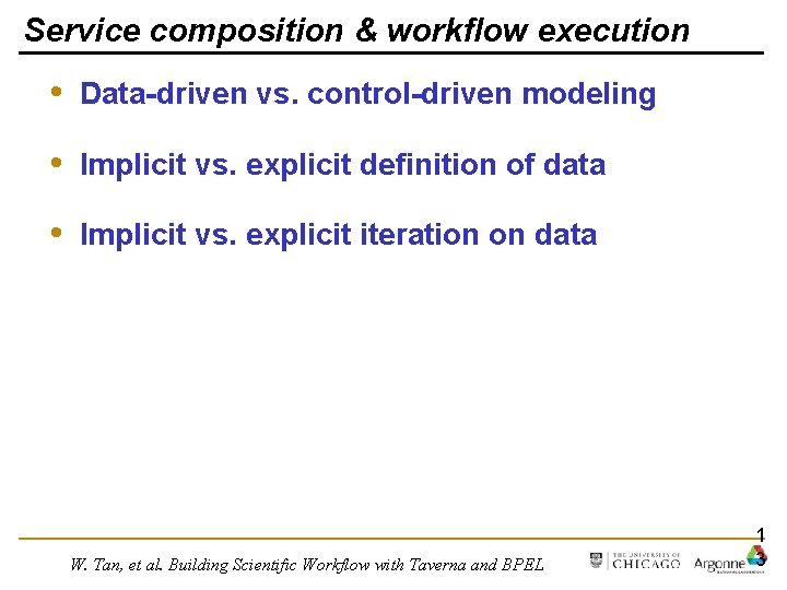 Building Scientific Workflows with Taverna and BPEL a