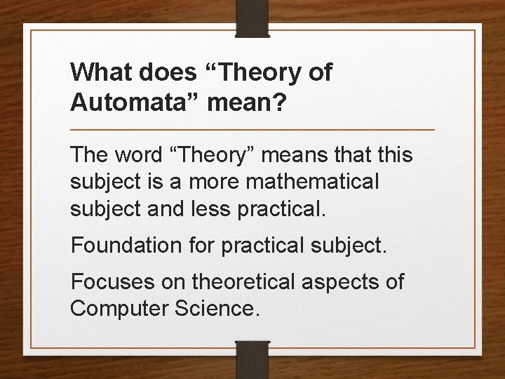 Introduction to Theory of Automata By Wasim Ahmad