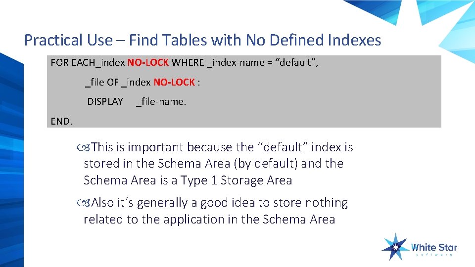 Progress System Tables Dan Foreman Progress Wackaloon Introductions