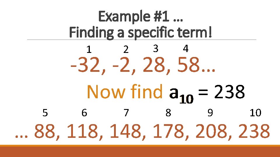 Warm Up Learning Target I will determine specific