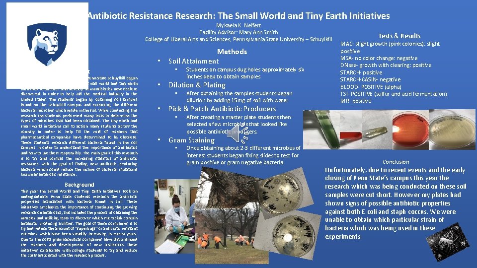 Antibiotic Resistance Research The Small World and Tiny