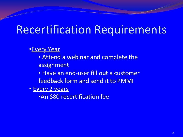 PMMI Recertification Webinar Generational Learning Styles How They