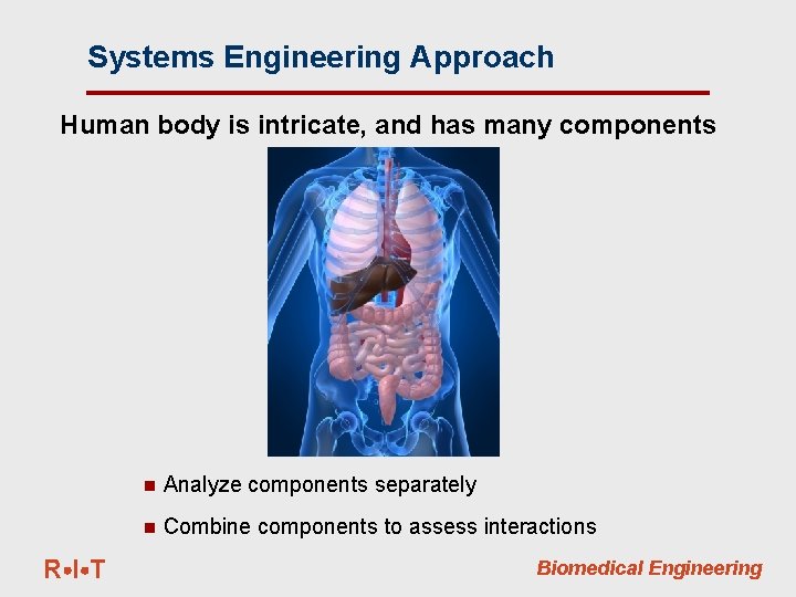 Biomedical Engineering at RIT Department of Chemical and