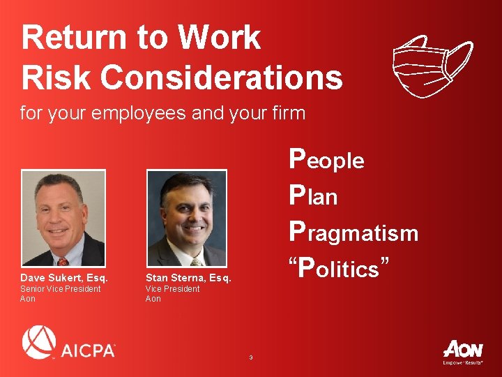 Return to Work Risk Considerations for your employees