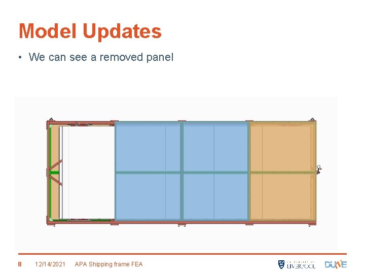 APA Shipping Frame Update George Stavrakis Peter Sutcliffe