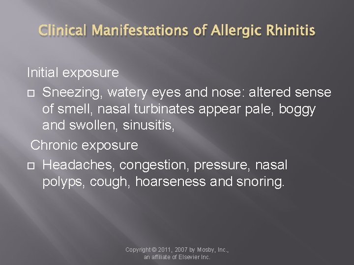 NURSING MANAGEMENT UPPER RESPIRATORY PROBLEMS Chapter 27 Overview