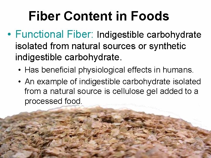 Photosynthesis and Fiber By Jennifer Turley and Joan