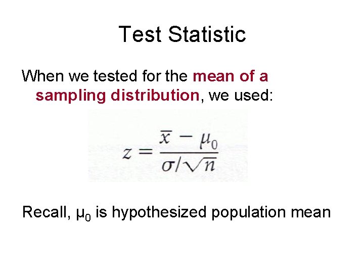 Section 9 2 Significance Test for a Mean