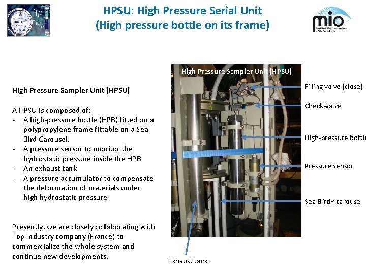 HPSS High Pressure Serial Sampler High Pressure Bottles