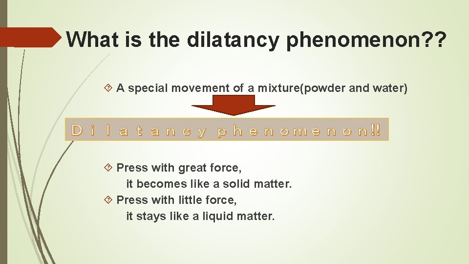 Mystery of dilatancy Rinto Takashima Yuki Kato About