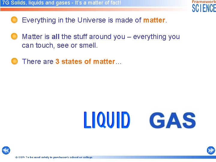 7 G Particle model of solids liquids and