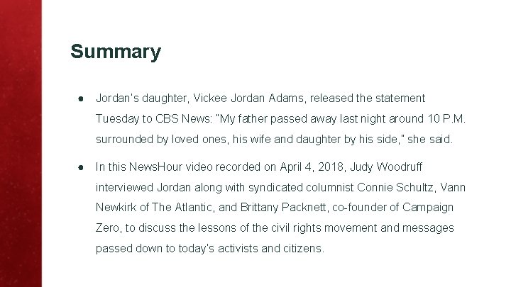 Civil rights leader Vernon Jordan dies at age
