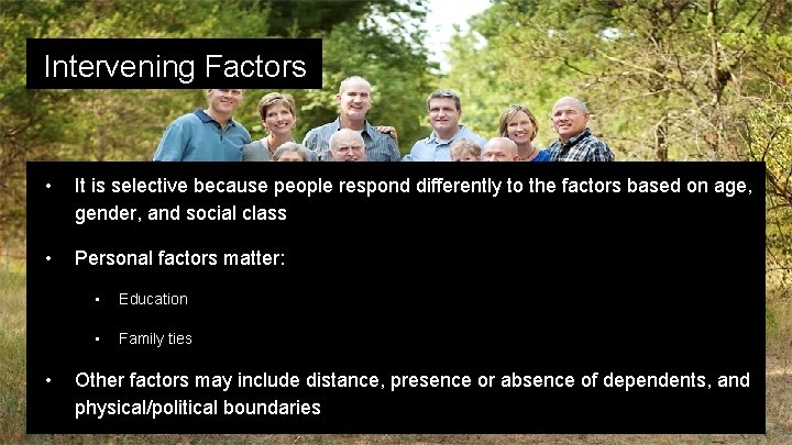 Lees Migration Model By Vivian Sisson and Chloe