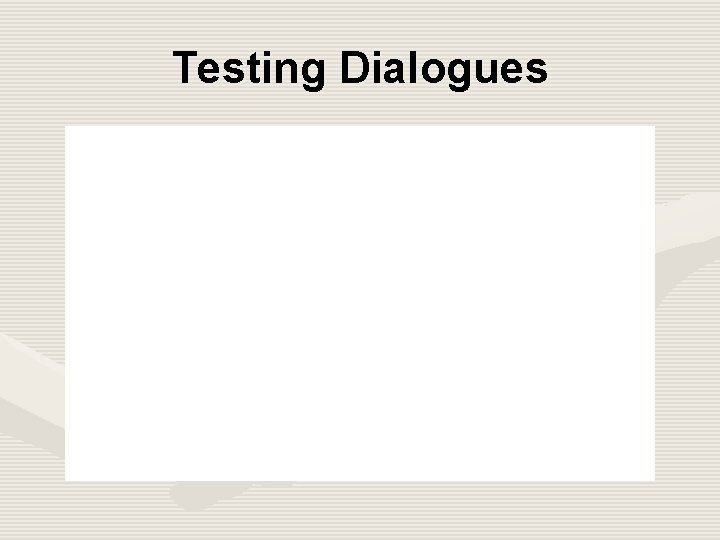 Building a dialogue in Tu Talk to teach