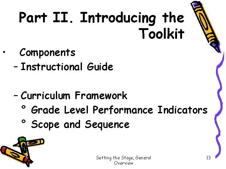 Introducing the Standards Toolkit OCISS Instructional Services Branch
