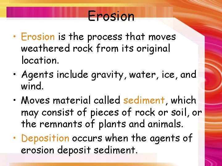 Earths Materials and Processes Part 2 Weathering Erosion