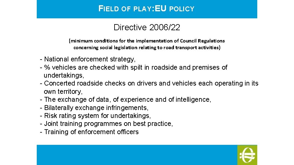 Federal Public Service Mobility and Transport Road transport