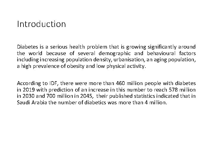 Mathematical Modelling of Diabetes Mellitus and Associated Risk