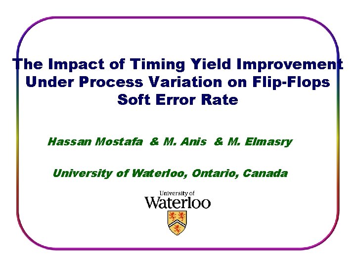 The Impact of Timing Yield Improvement Under Process
