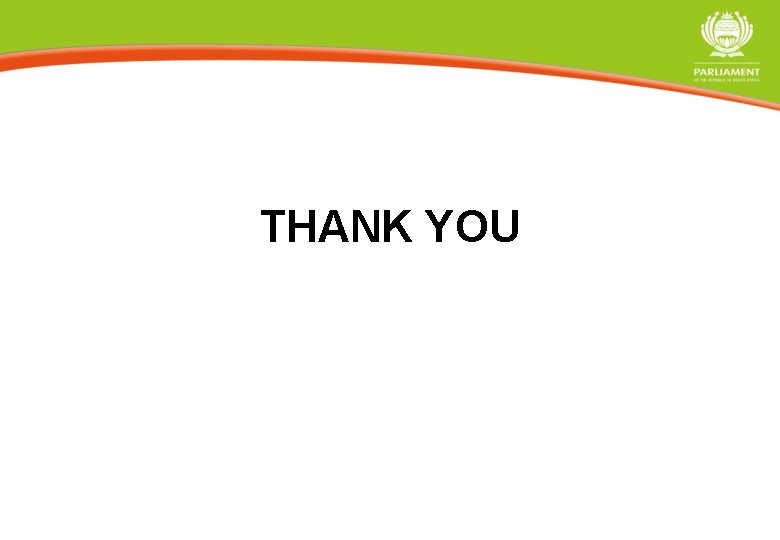 PRESENTATION TO THE SELECT COMMITTEE ON THE MANDATE